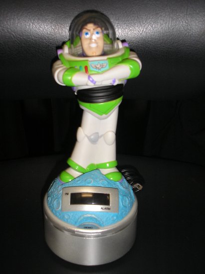 BUZZ LIGHTYEAR TALKING Digital Alarm Clock - FANTASMA - Toy Story - RARE!