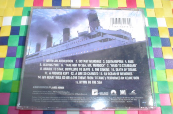 TITANIC:MUSIC FROM THE MOTION PICTURE [SOUNDTRACK] JAMES HORNER (COMPOSER),CELINE DION CD-LIKE NEW!