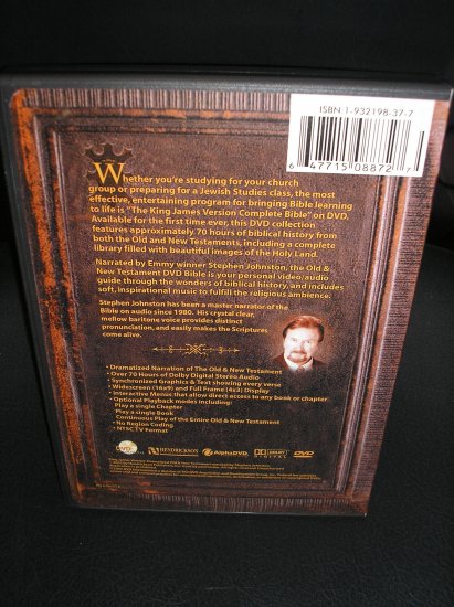 The Holy Bible-Complete King James Version-Old & New Testament on 2 DVD ...