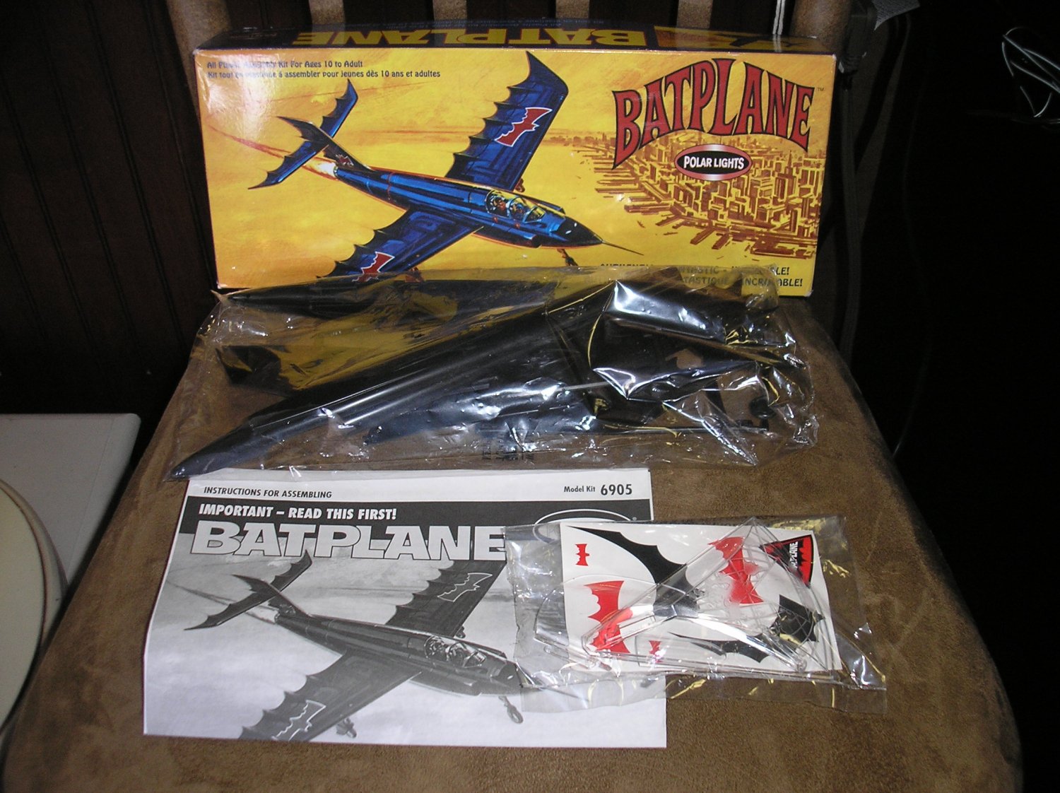 POLAR LIGHTS BATPLANE MODEL KIT #6905 for BATMAN FANS - NEW IN BOX!
