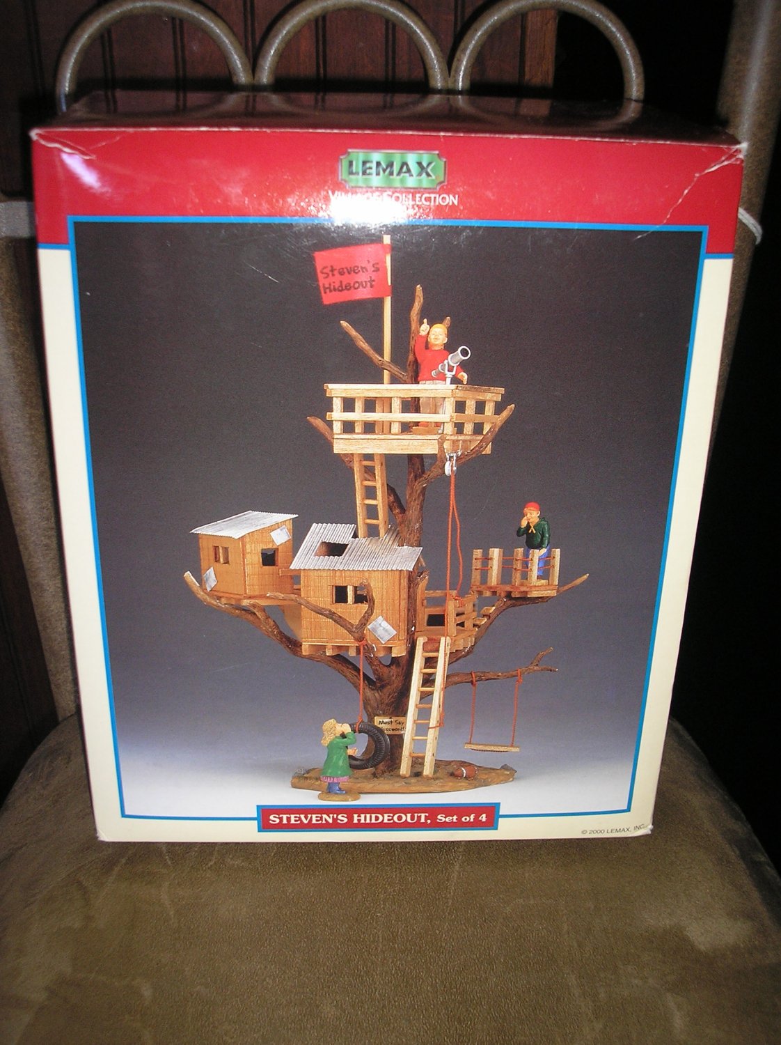 LEMAX VILLAGE STEVEN'S HIDEOUT TREE HOUSE-RETIRED-#04461 CHRISTMAS ...