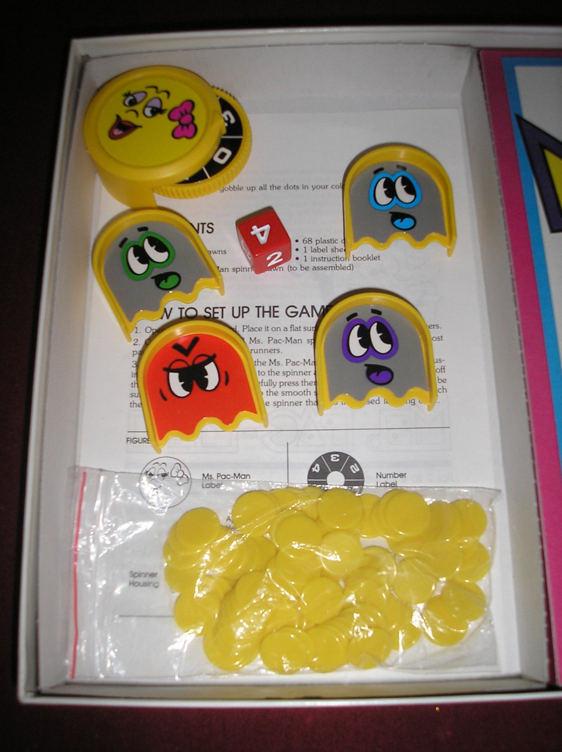 MS. PAC-MAN BOARD GAME from 1982 - MILTON BRADLEY COMPANY - FUN with ...