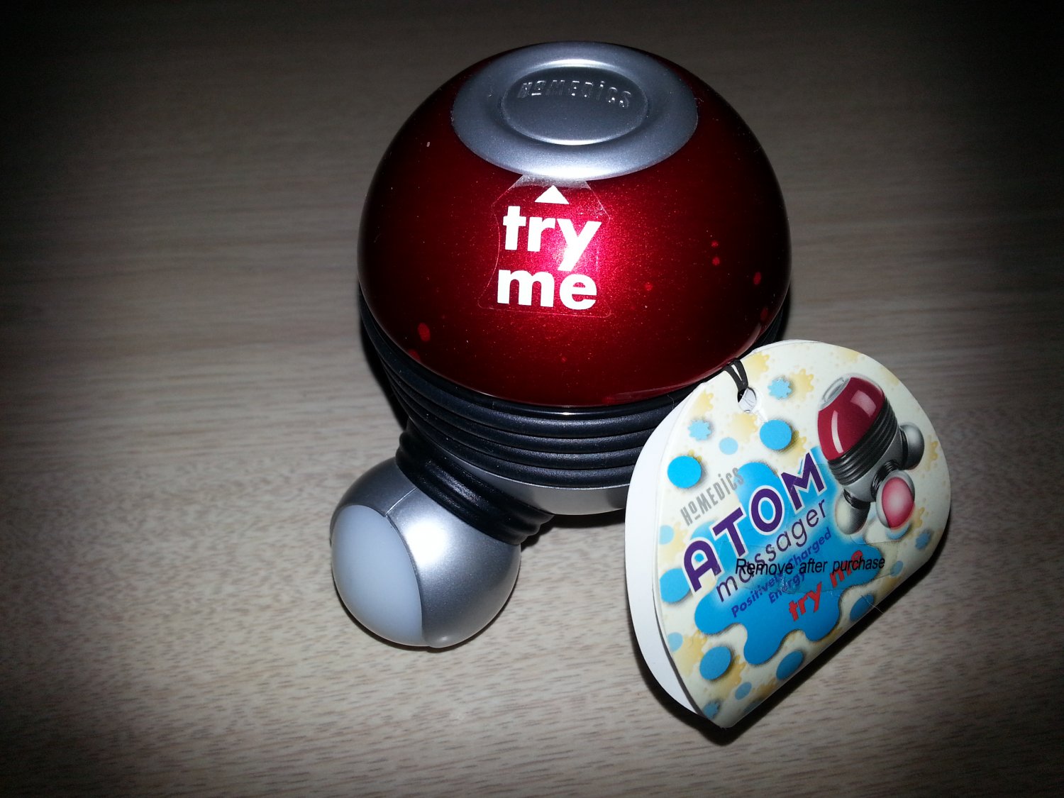 HoMedics Atom Positively Charged Handheld Massager - PM-35BX - LIGHTS ...