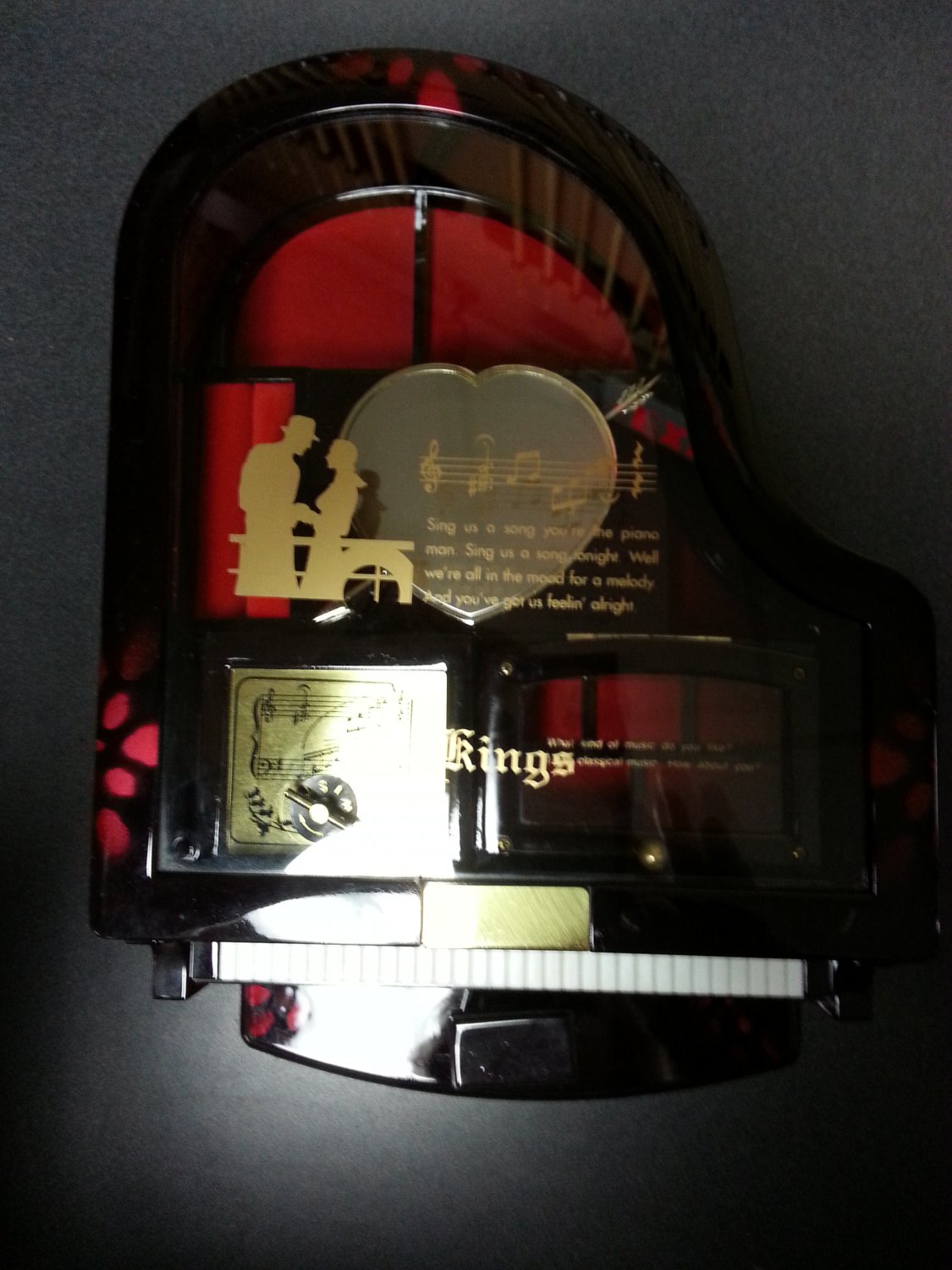 Vintage Kings Grand Piano Music Box & Jewelry Box - plays Classical Music!