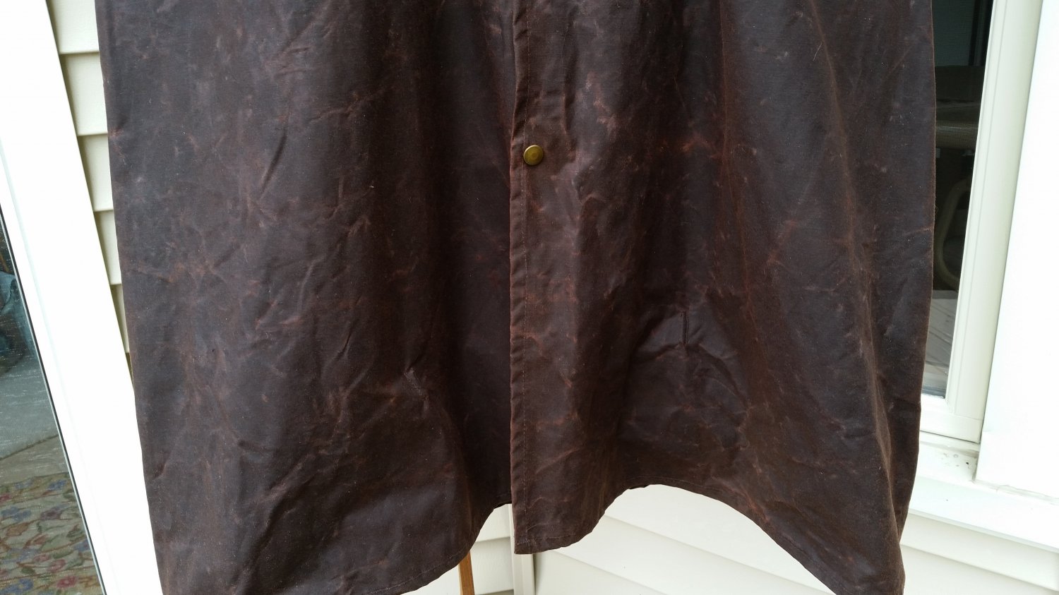 VINTAGE JACKEROOS MEN'S DUSTER OILCLOTH OILSKIN COAT - WORKING COWBOY ...