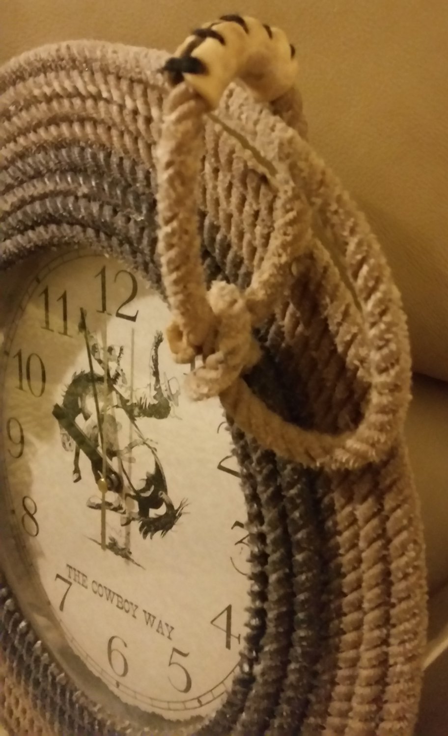 Lariat Rope Clock - "The Cowboy Way" - Western Decor - Hand Crafted 15 ...