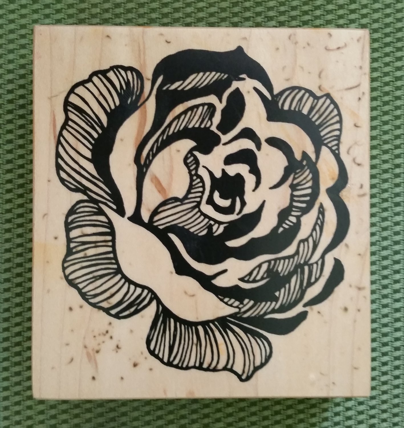 Rose Wood Mounted Rubber Stamp #K-1786 by Home Decor PSX from 1996 ...