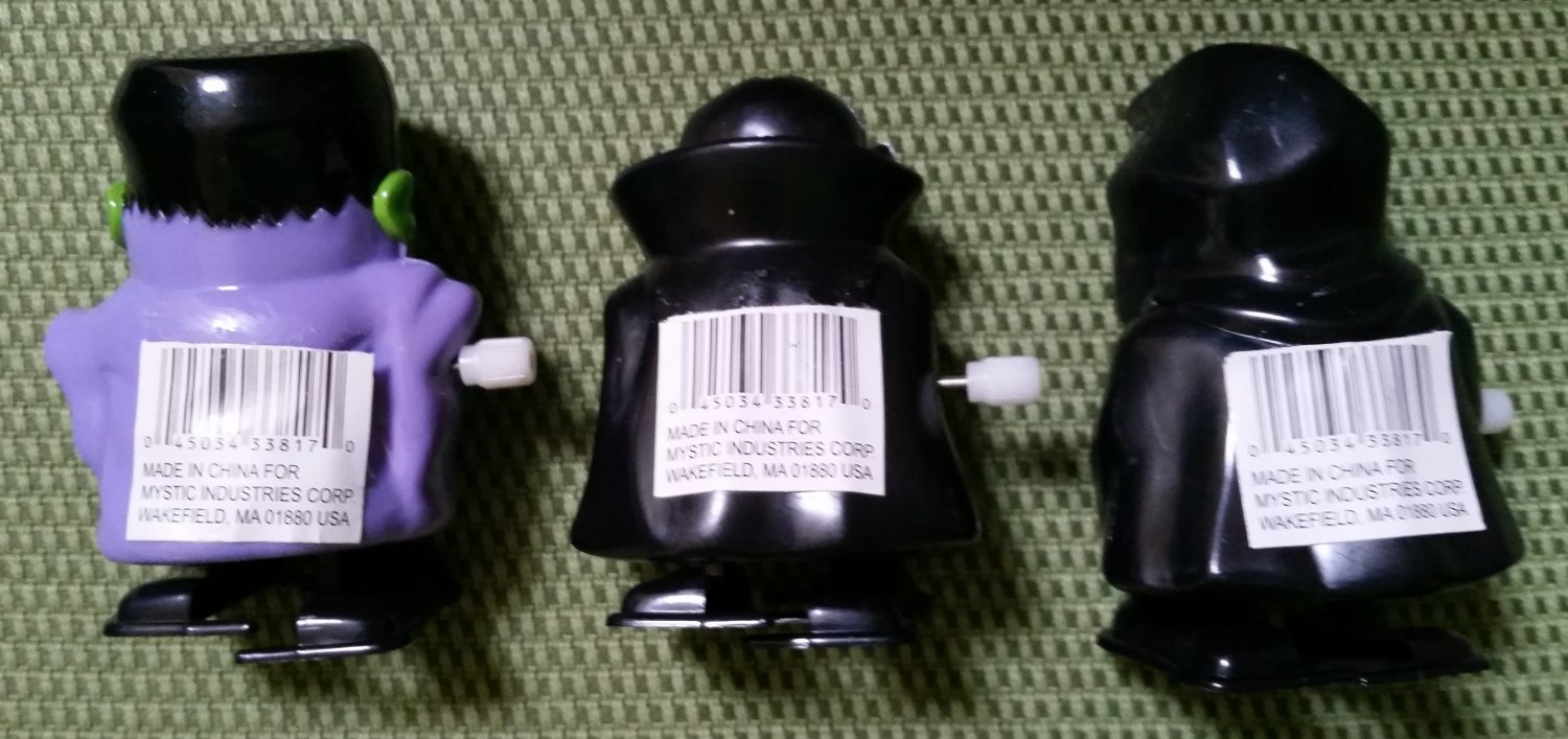 VINTAGE Halloween Wind-Up Toys - Monsters - FRANKENSTEIN, DRACULA & the ...
