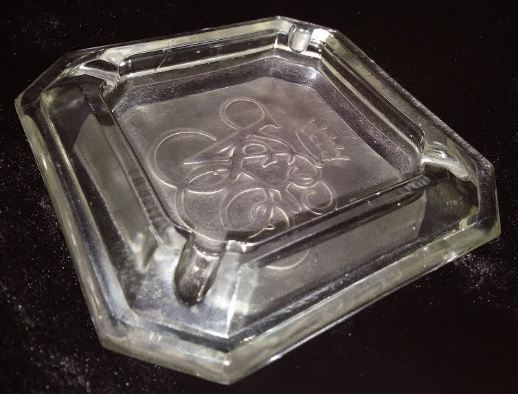Venice Simplon Orient Express Railroad Crystal Ashtray With Official Monogramlogo