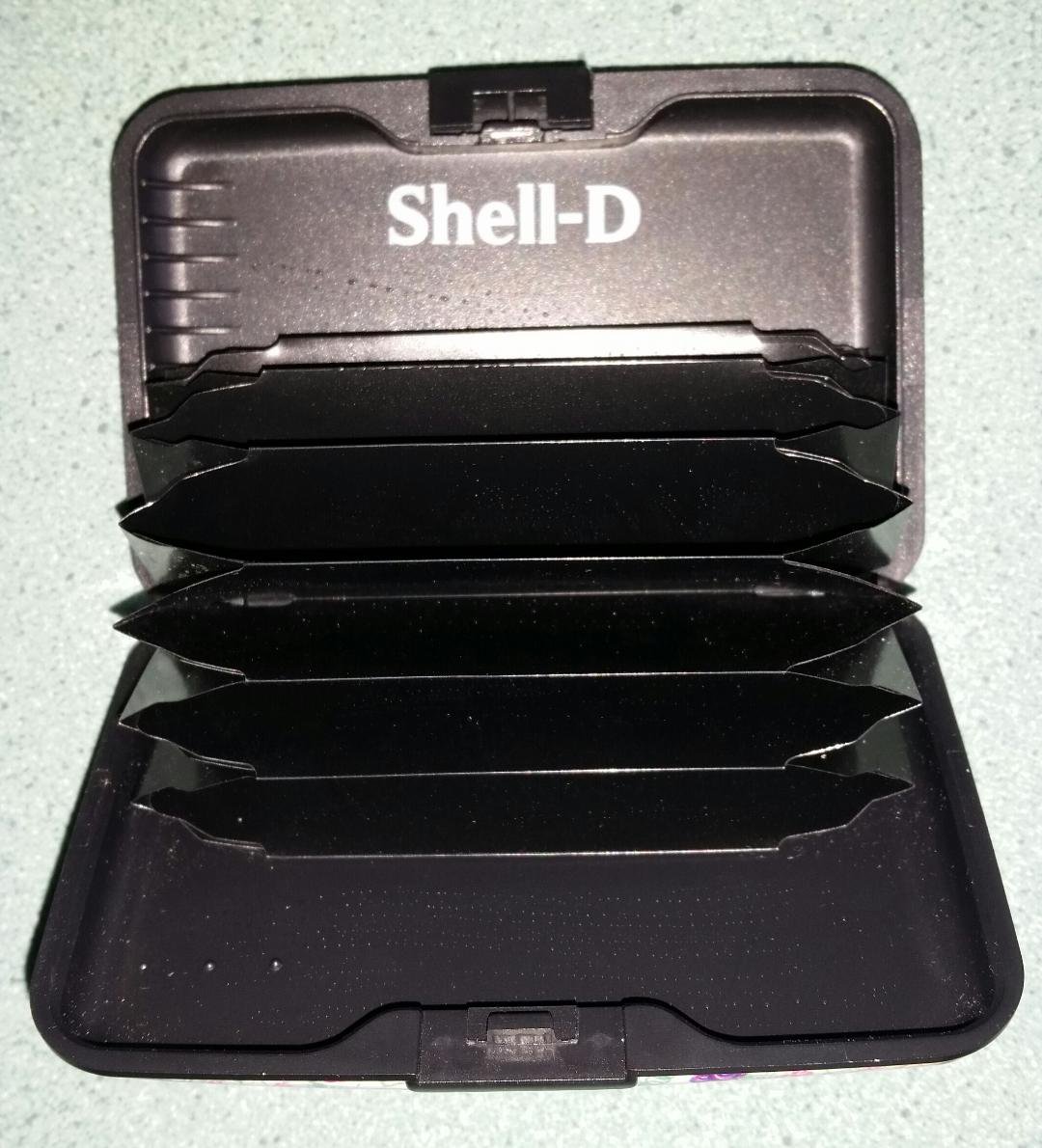 Shell D RFID Secure Armored Wallet - Wings, Multi Color Butterflies ...