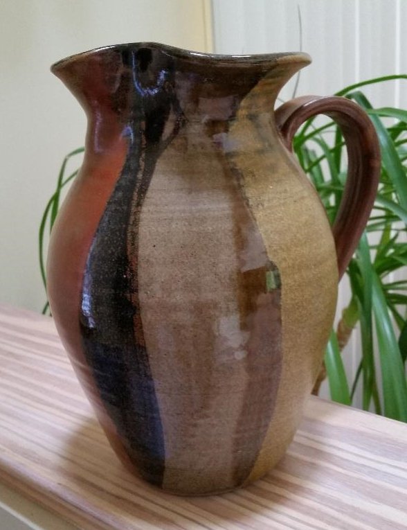 MACK CHRISCO Art Pottery Clay Durable High Fired Pitcher '85 - Seagrove ...