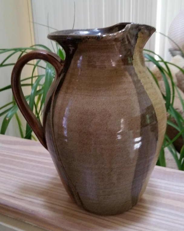 MACK CHRISCO Art Pottery Clay Durable High Fired Pitcher '85 - Seagrove ...