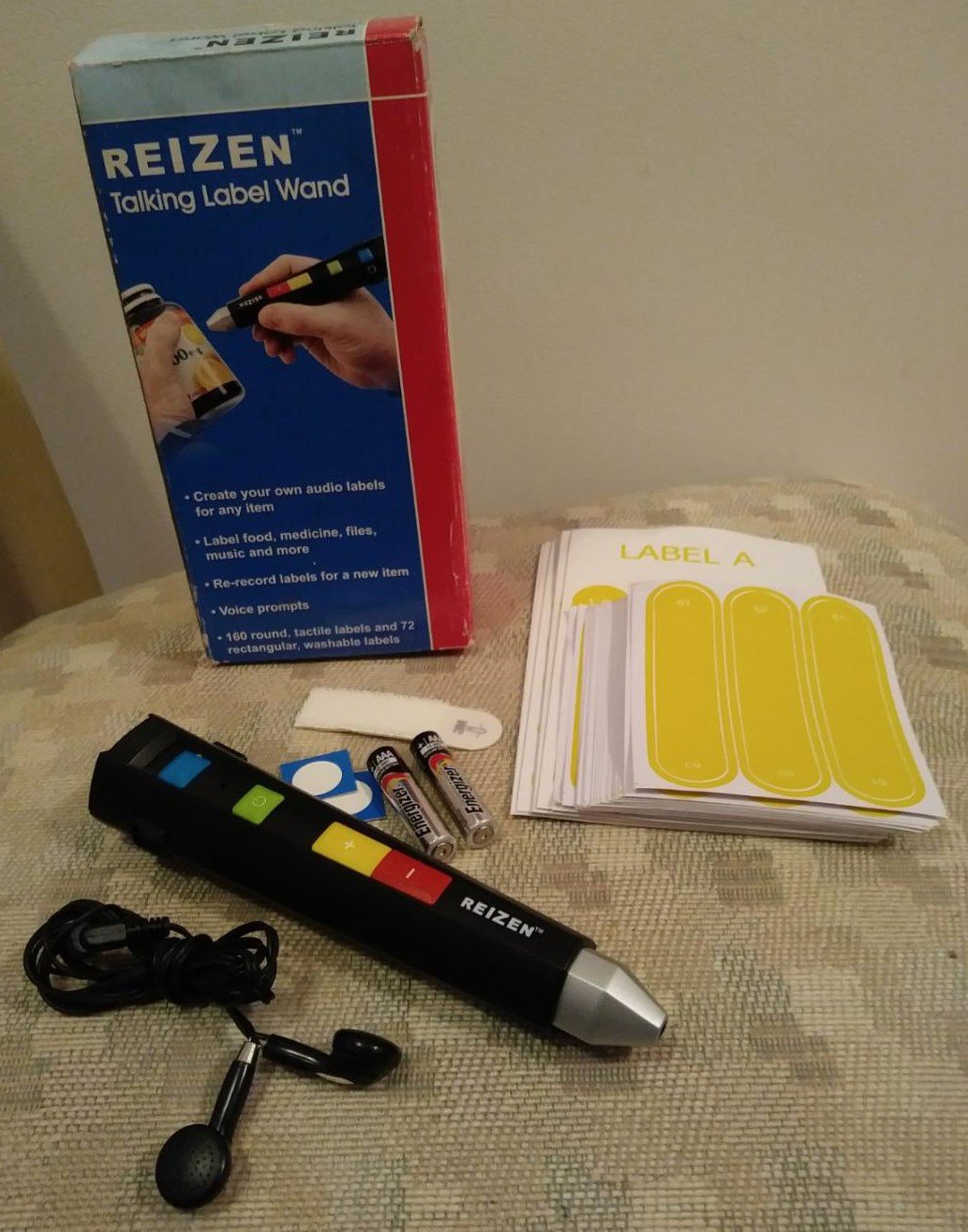 Reizen Talking Label Wand - Voice Labeling System - Label Any Object ...