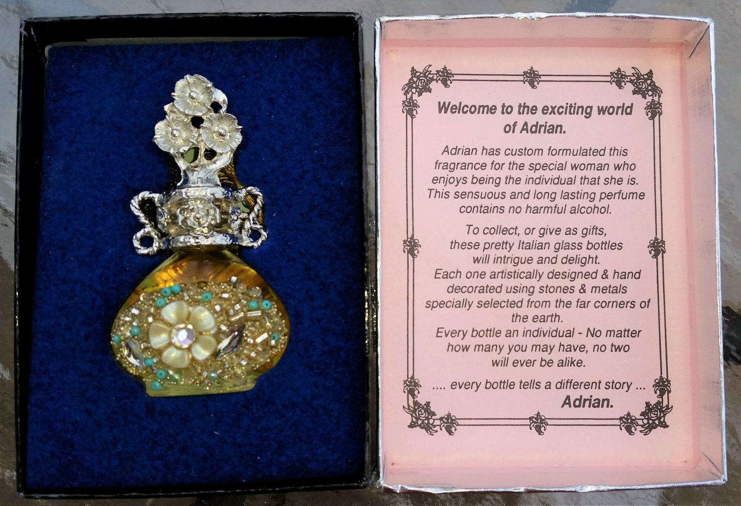 Adrian Designs Limited Edition Fragrance & Bottle - from the early 1990 ...