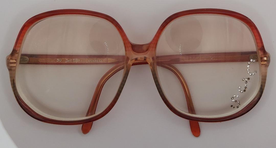 Vintage Jet Set 'Riviera' Over-Size Rx Eyeglasses with Rhinestone ...