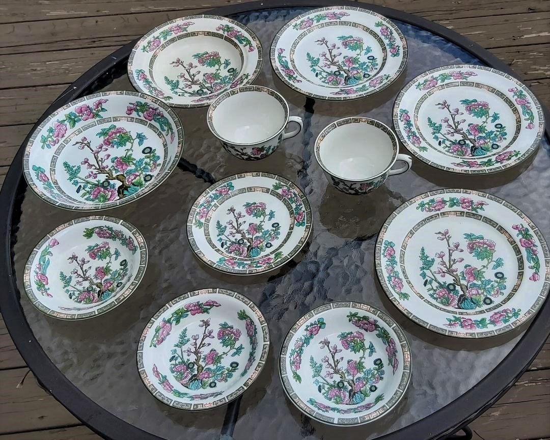 Antique Indian Tree China by Maddock, John & Sons LTD - Lot of 11 ...