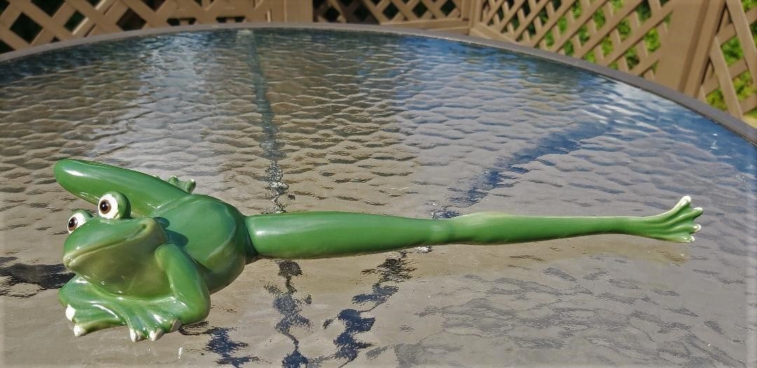 Vintage Amphibia Frog Long Legged Design - Sculpured Porcelain ...