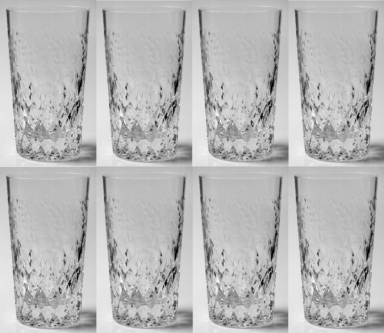 ROGASKA GALLIA CRYSTAL 5 3/8" HIGHBALL GLASS Hand-Blown, Hand-Etched ...