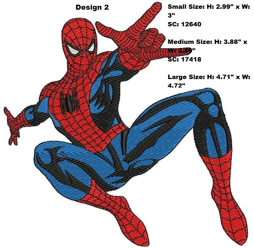 Spiderman 4 Digitized Machine Embroidery Designs Machine Embroidery ...