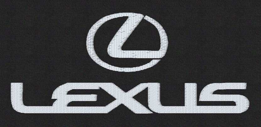 Lexus Car Emblem 3 sizes Digitized Machine Embroidery Design EMAIL DELIVERY