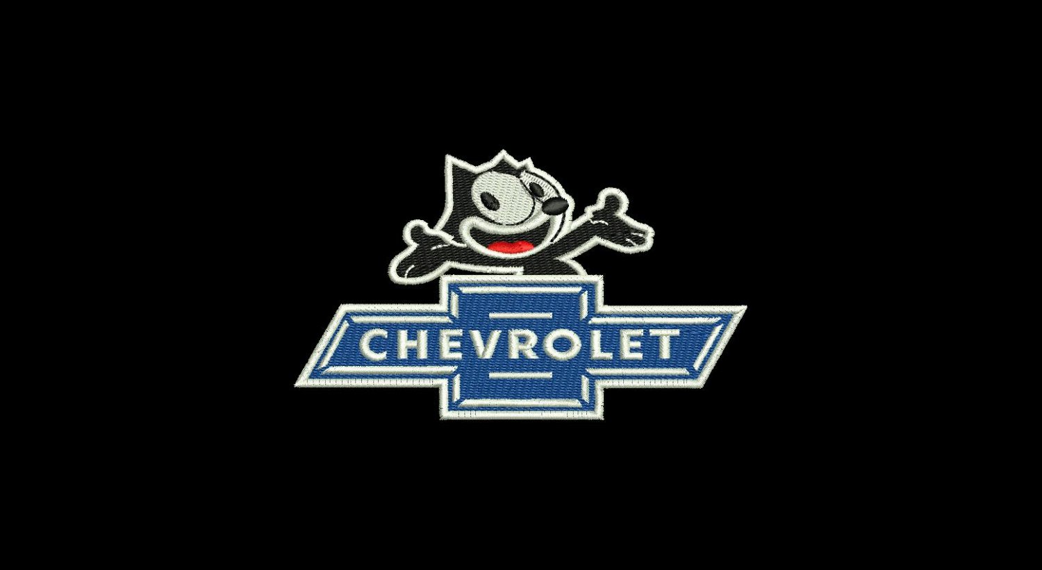 Chevrolet Emblem 5 sizes Digitized Machine Embroidery Design EMAIL DELIVERY