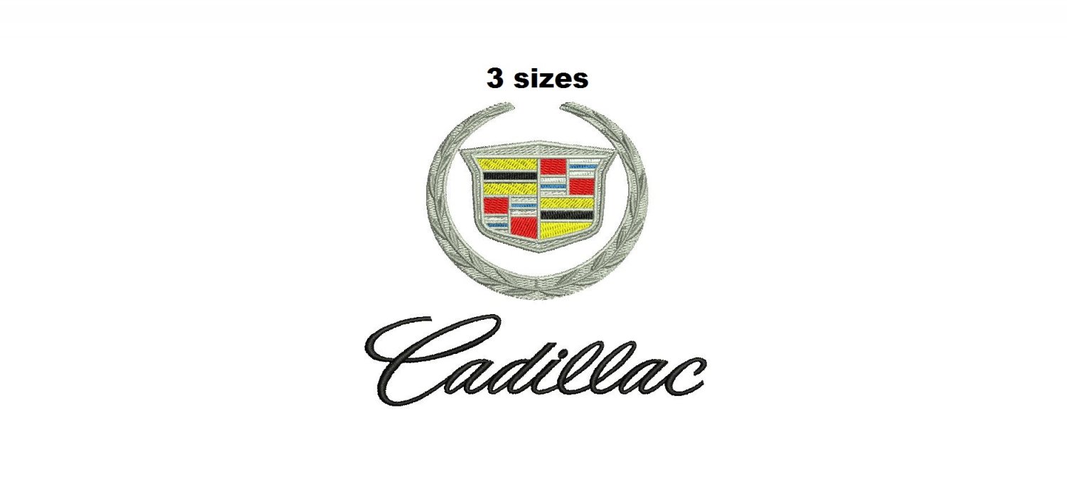 Cadillac Car Emblem 3sizes Digitized Machine Embroidery Design EMAIL ...