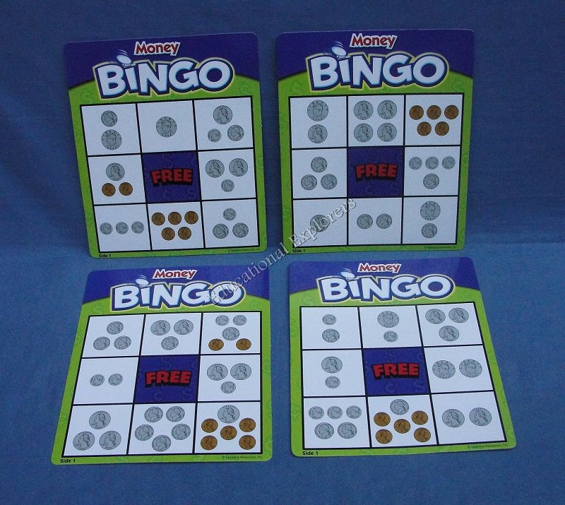 Money Bingo Learning Resources Math Counting Coins Bills
