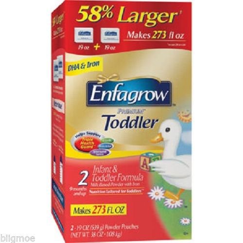 Enfagrow PREMIUM Toddler Formula 3-38 oz. Boxes (114 oz total) baby months