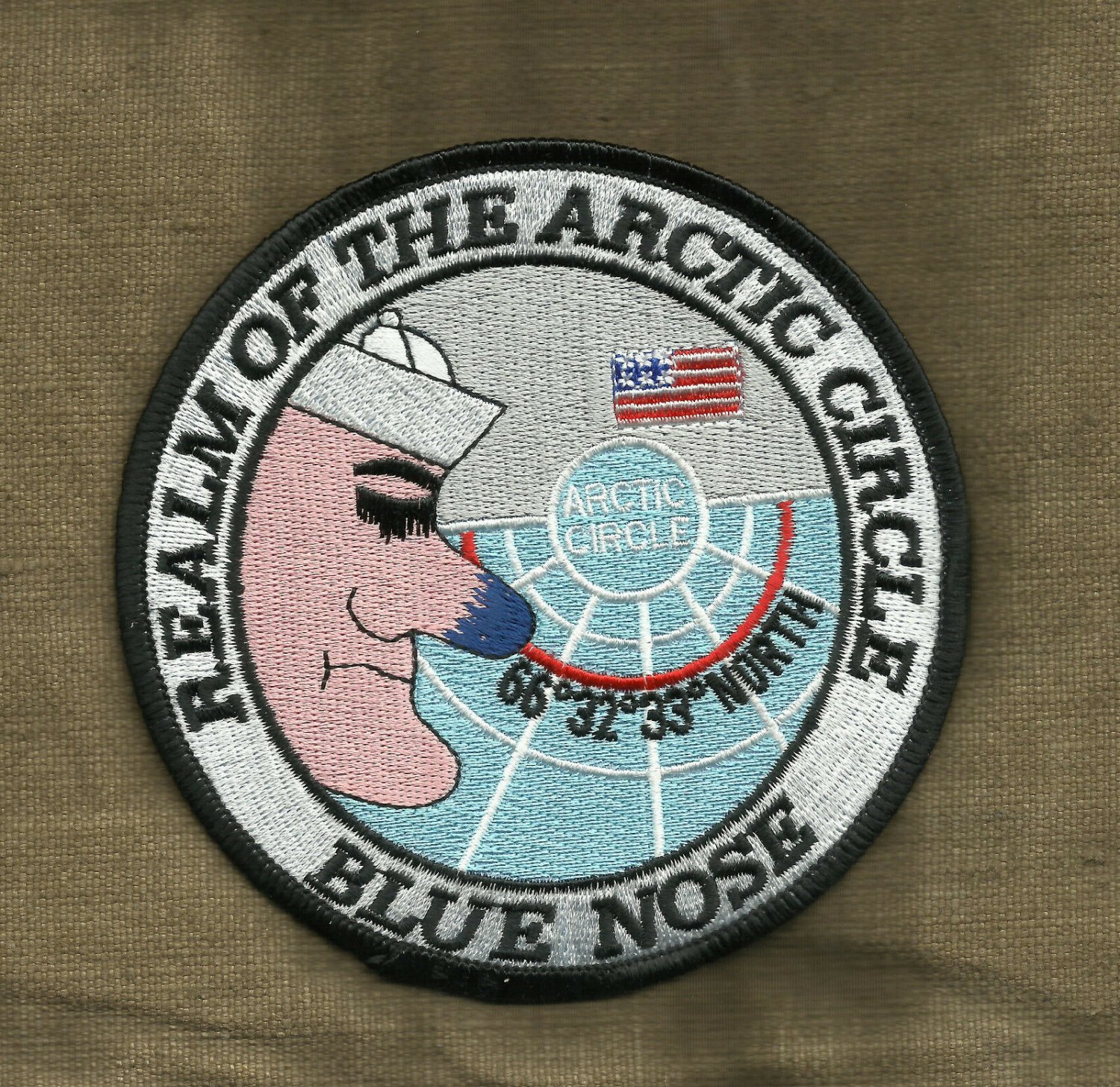 United States NAVY - REALM OF THE ARCTIC CIRCLE - BLUE NOSE MILITARY PATCH