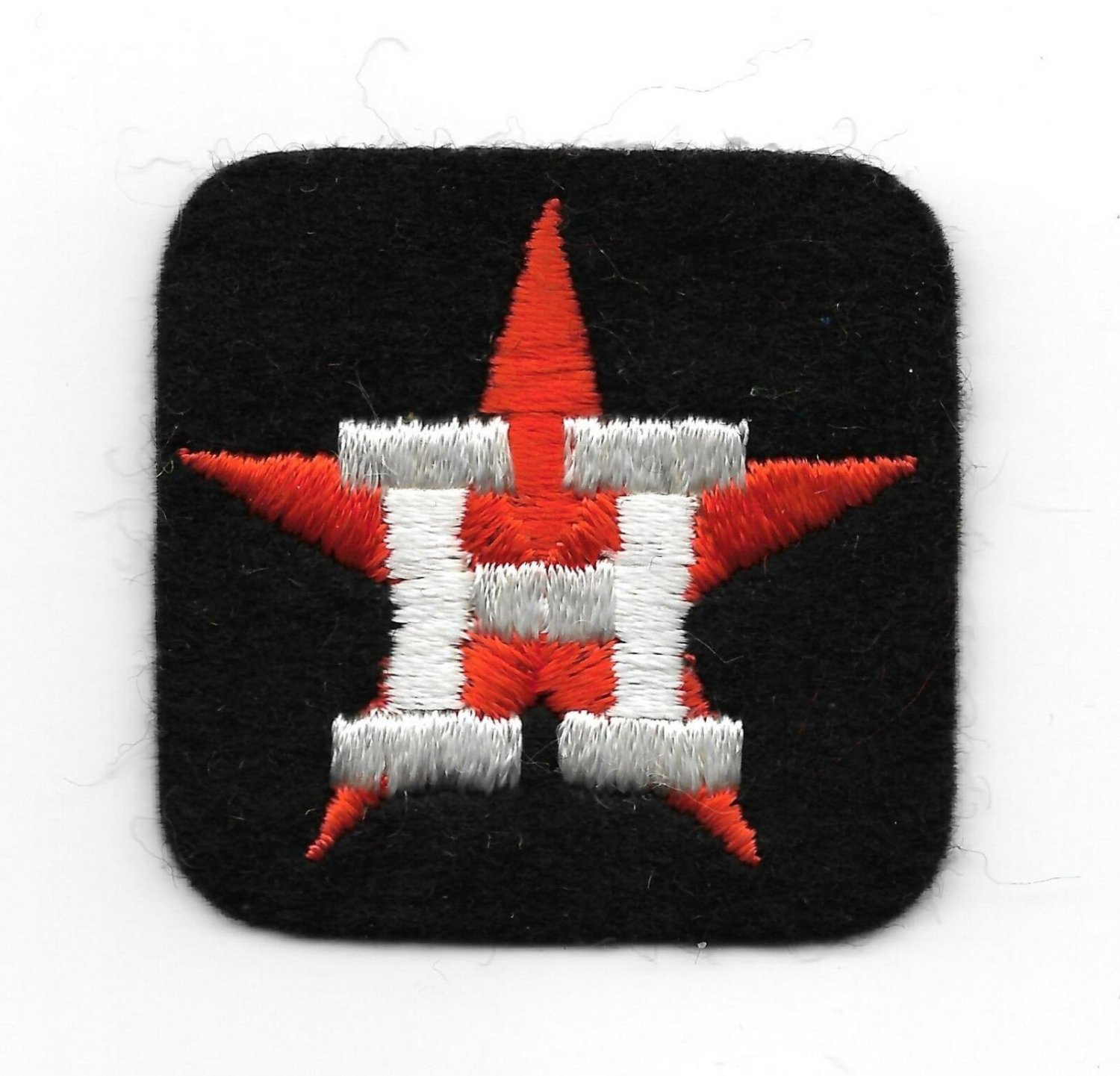 Vintage Houston Astros H Star Logo Felt MLB Patch - New Old Stock