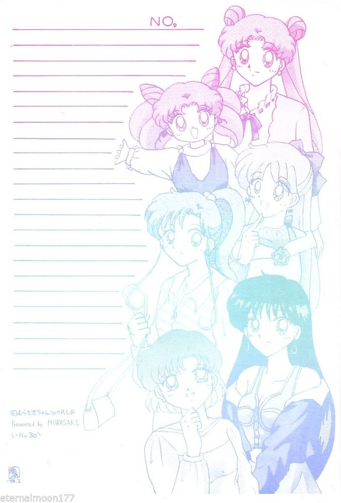 Sailor Moon Doujinshi Stationary Letter Sheet #8