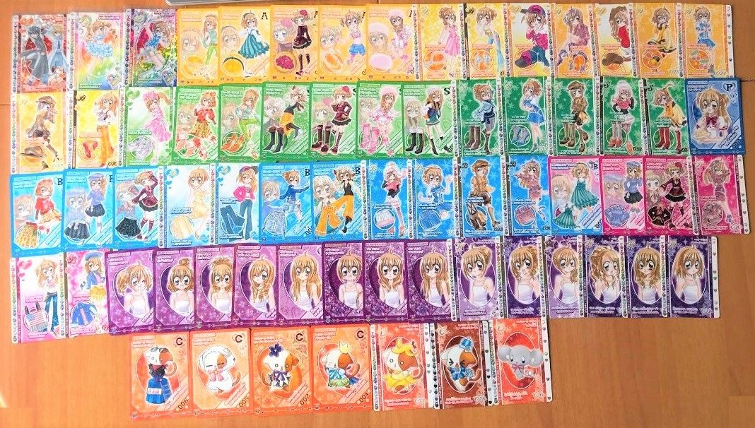 Kirarin Revolution Card Glitter Prismatic Regular + Foil - Set of 68 Cards