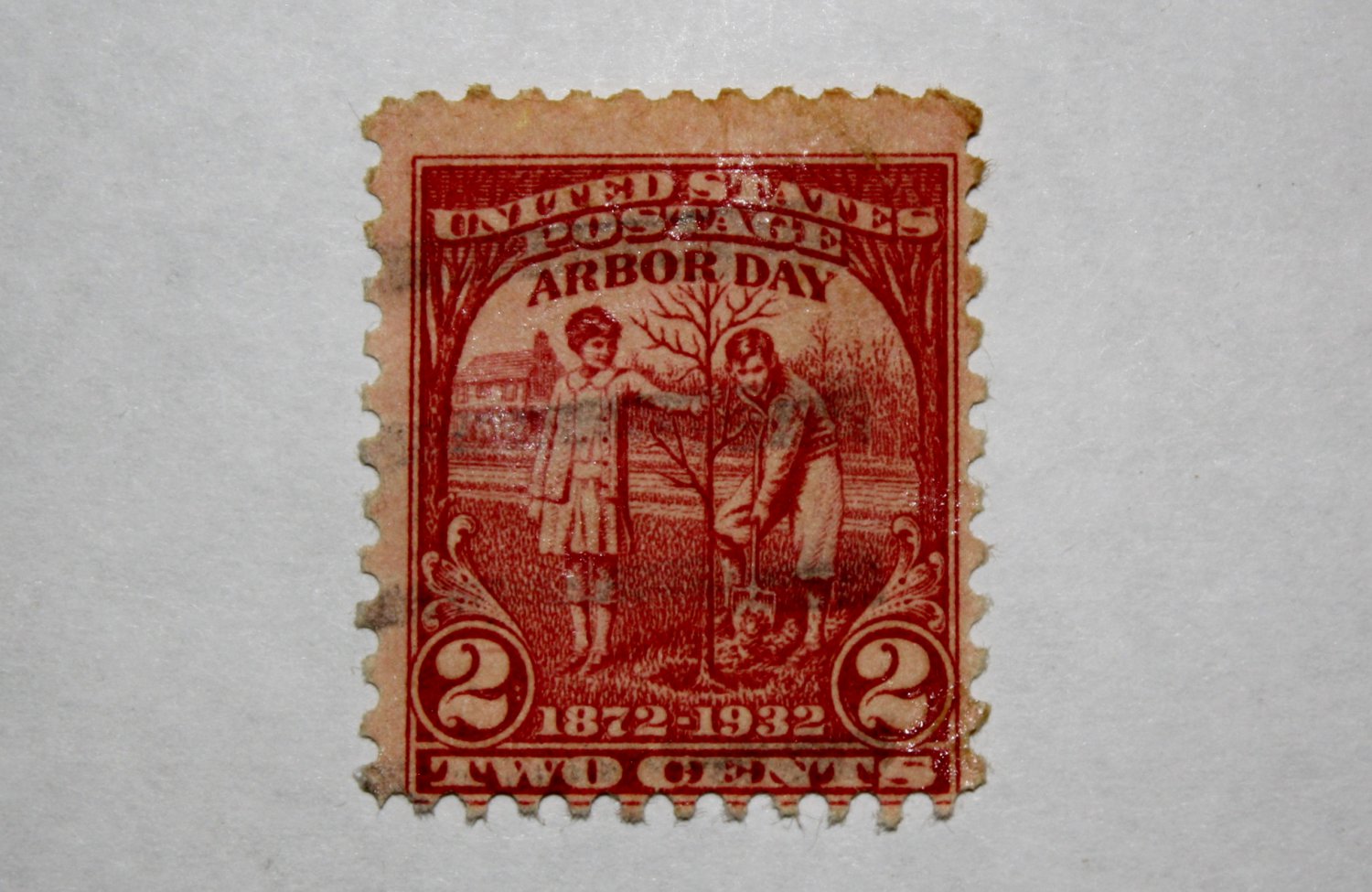 U.S. Cat. # 717 - 1932 2c Arbor Day Issue
