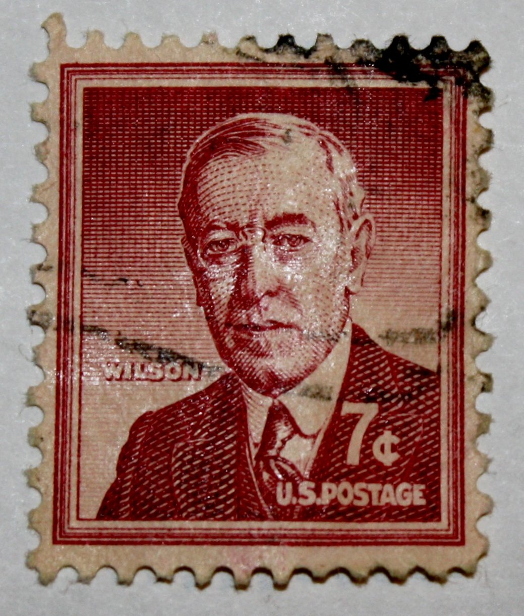 U.S. Cat. # 1040 - 1956 7c Woodrow Wilson
