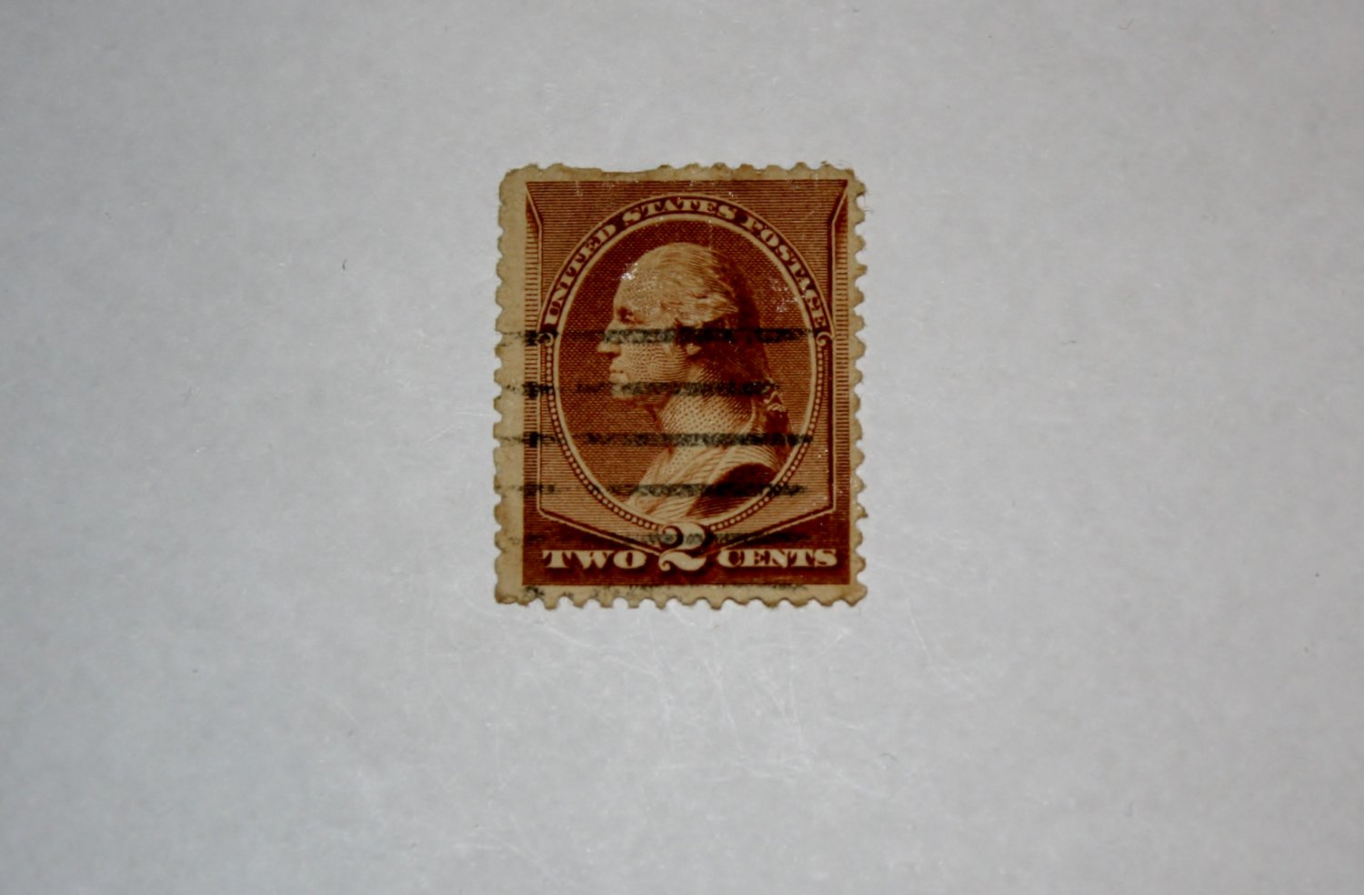 U.S. Cat. # 210 - 1883 2c Washington, red brown