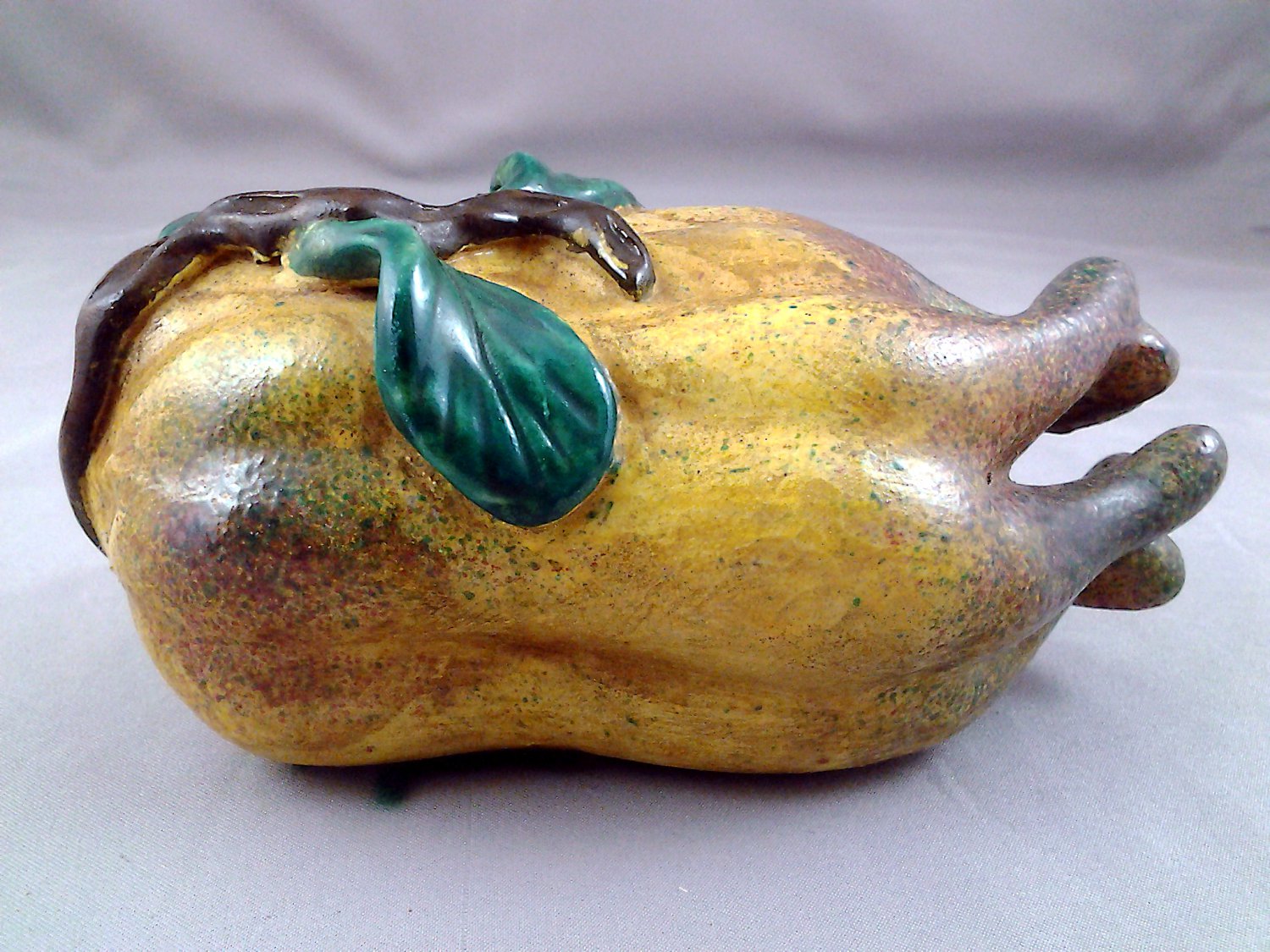 Buddha's Hand Fruit Enameled Ceramic Altar Temple Art Pottery Circa ...