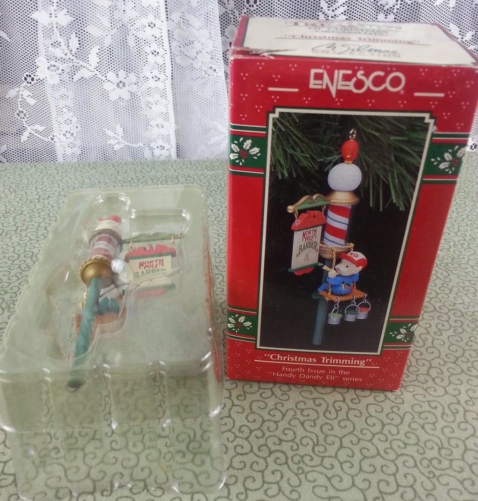 1991 Enesco "Christmas Trimming" - Handy Dandy Elf Series Ornament