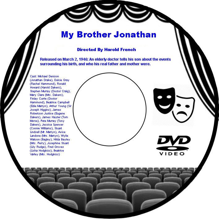 My Brother Jonathan 1948 DVD Drama Film Michael Denison Dulcie Gray ...