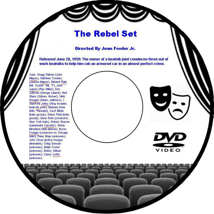 The Rebel Set 1959 DVD Film Crime Gregg Palmer Kathleen Crowley Edward ...