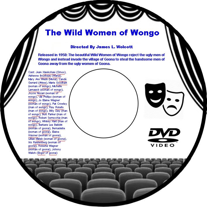 The Wild Women of Wongo 1958 DVD Film Adventure Jean Hawkshaw Adrienne ...