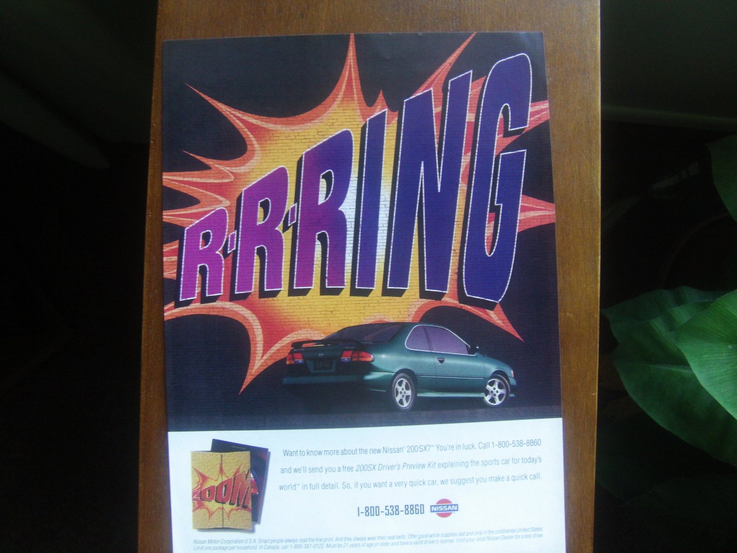 1995 Nissan Original Car Advertisement Print Ad