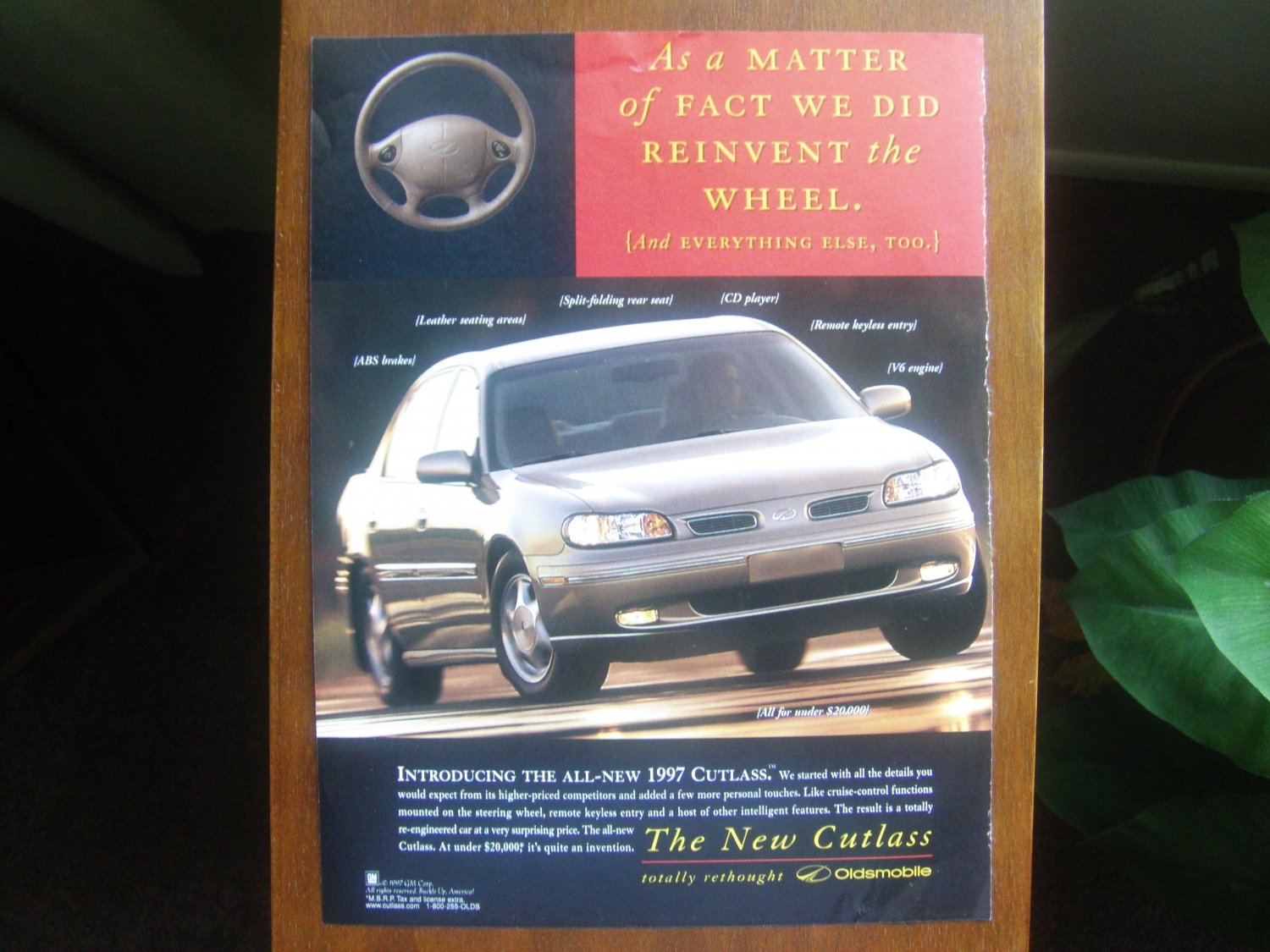 1997 Oldsmobile Cutlass - sedan - Classic Vintage Advertisement Ad