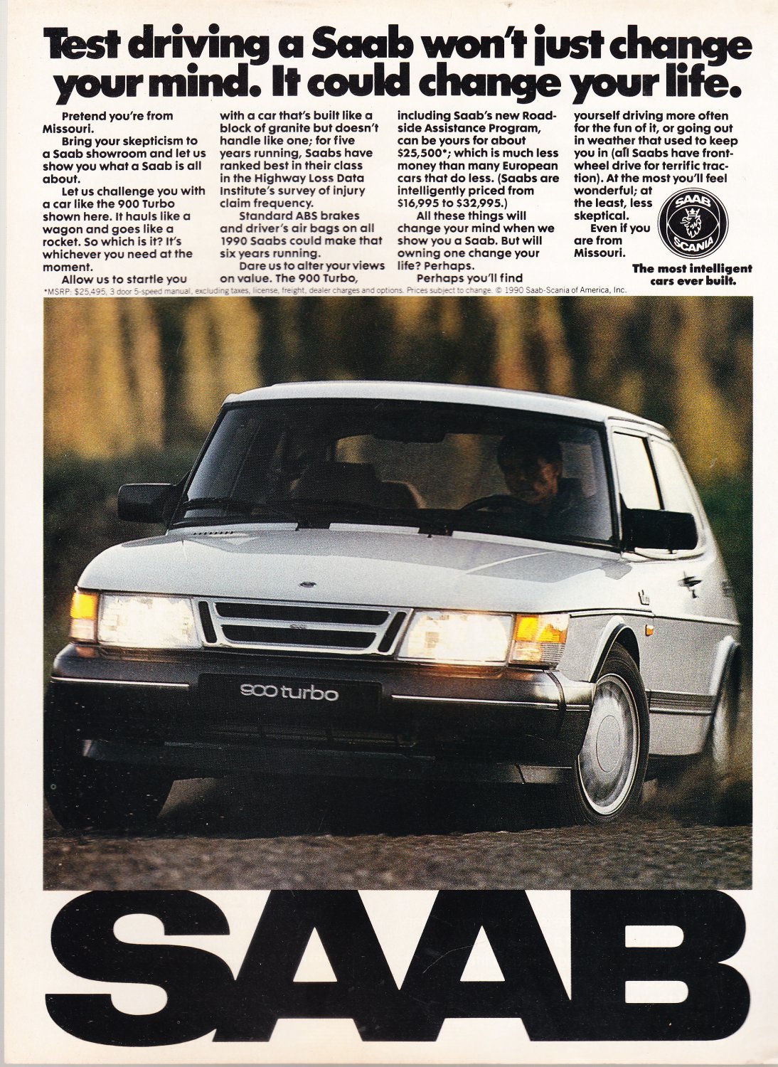 Saab Vintage Magazine Advertisement