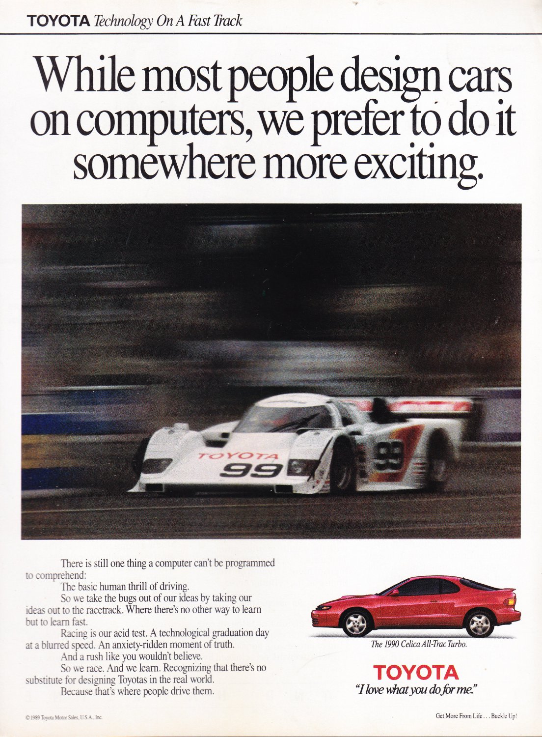 Toyota Celica Advertisement Vintage Magazine AD