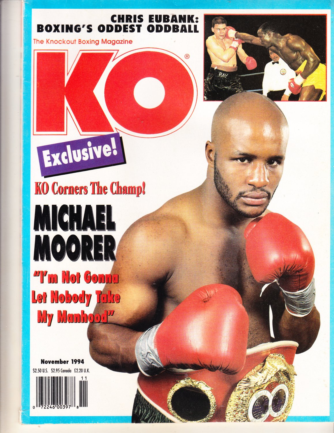 KO The Knockout Boxing Magazine November 1994 vintage