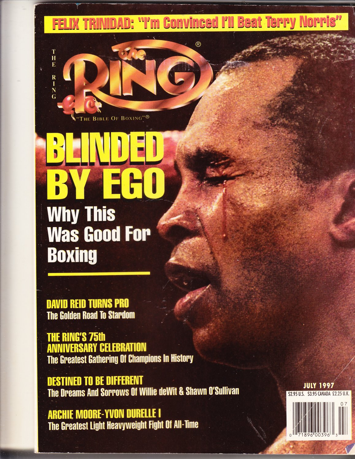 THE RING BOXING MAGAZINE, JULY 1997 vintage