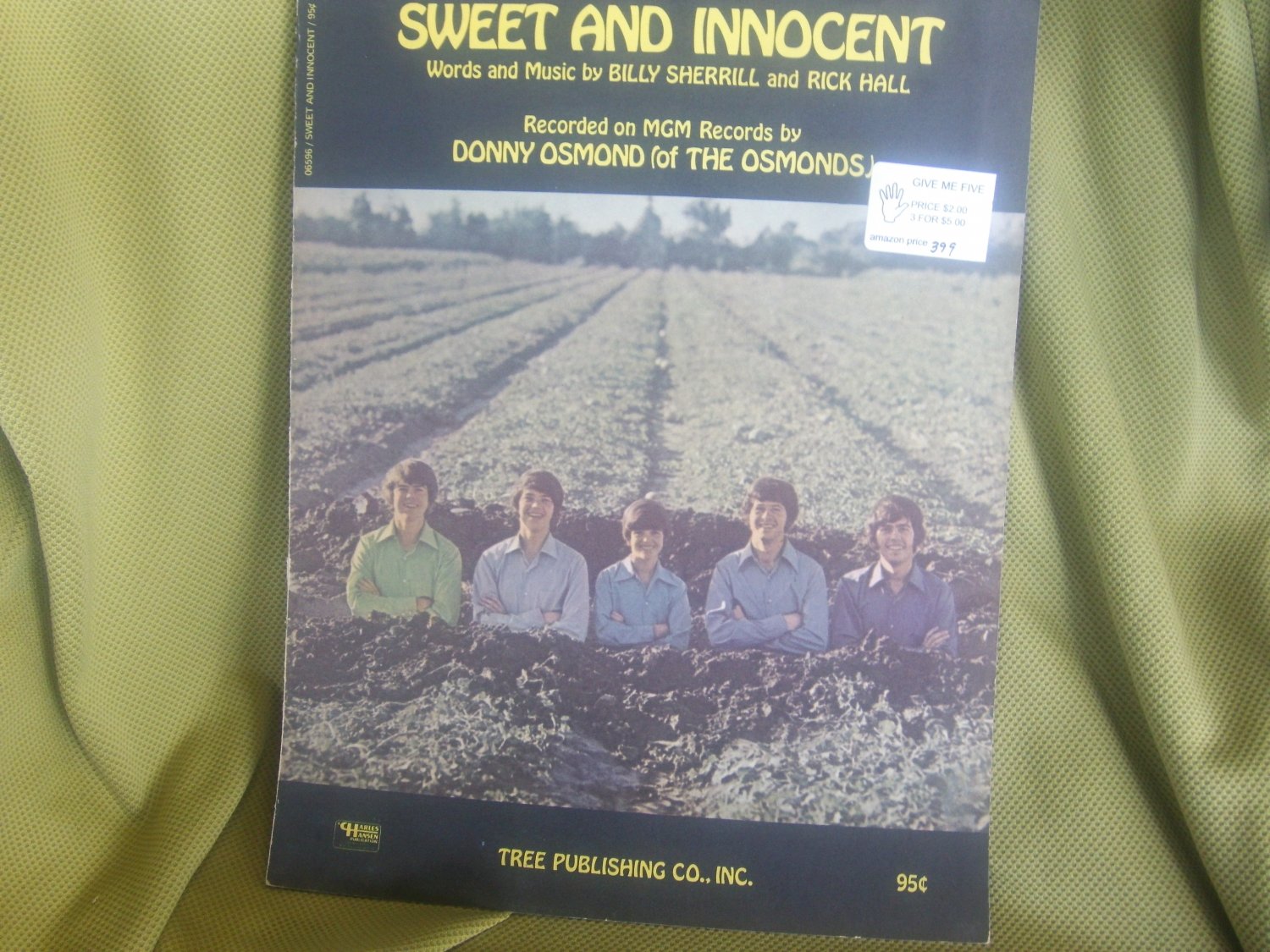 Donny Osmond sheet music Sweet and Innocent