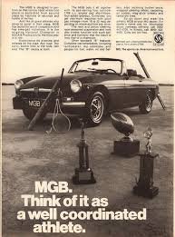 1974 MGB Vintage Magazine Advertisement