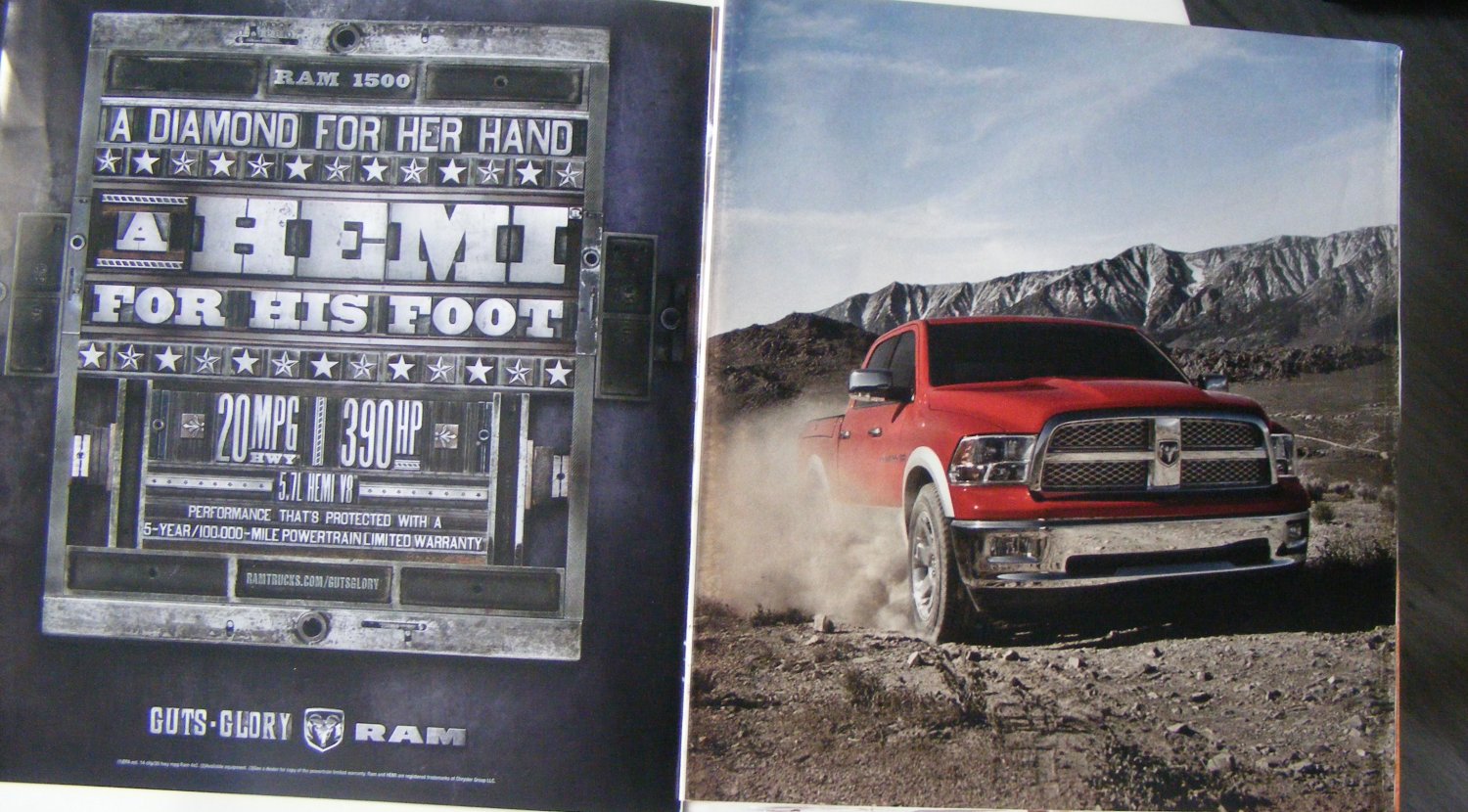 Dodge Ram magazine advertisement - Hemi for his foot