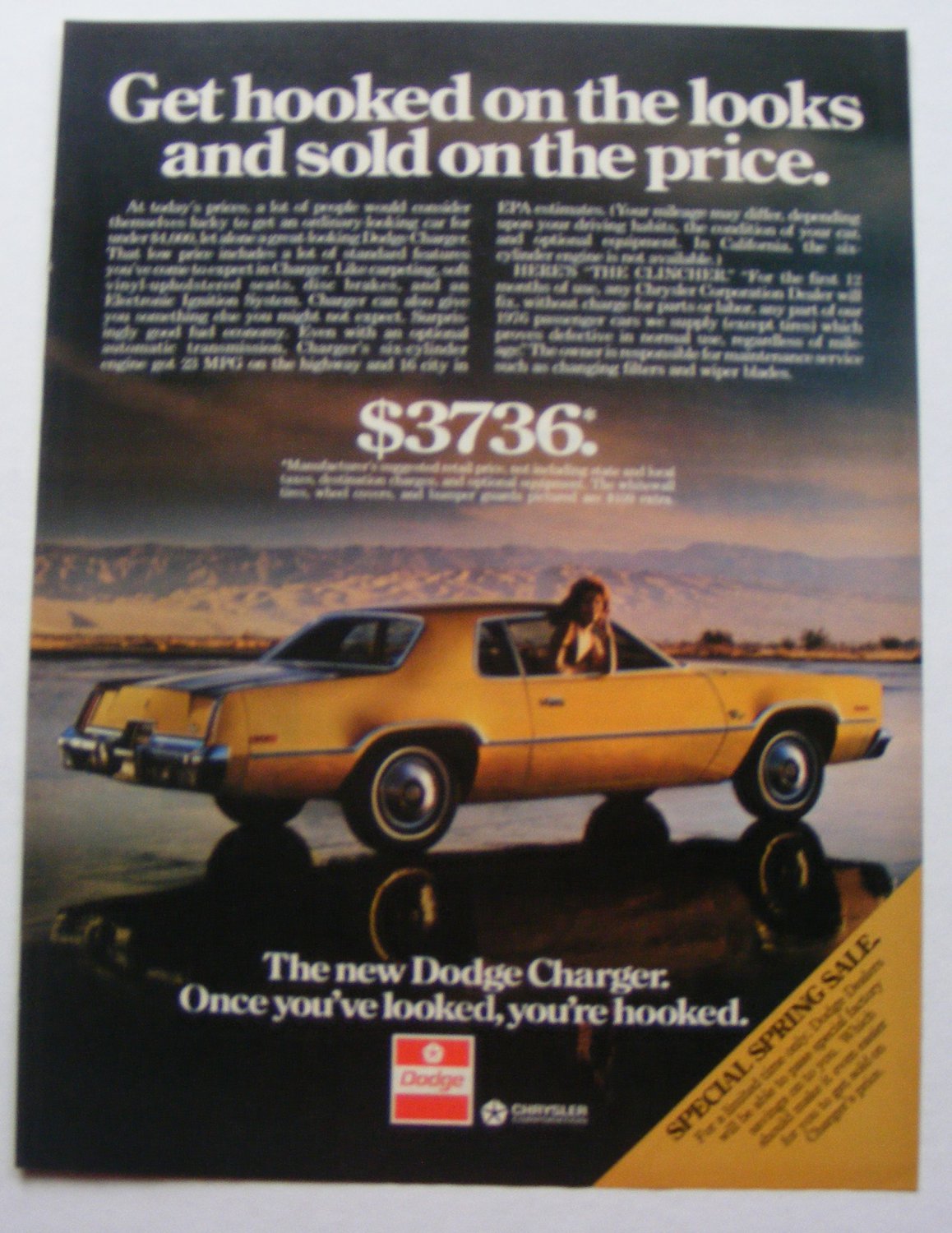 Dodge Charger original print ad